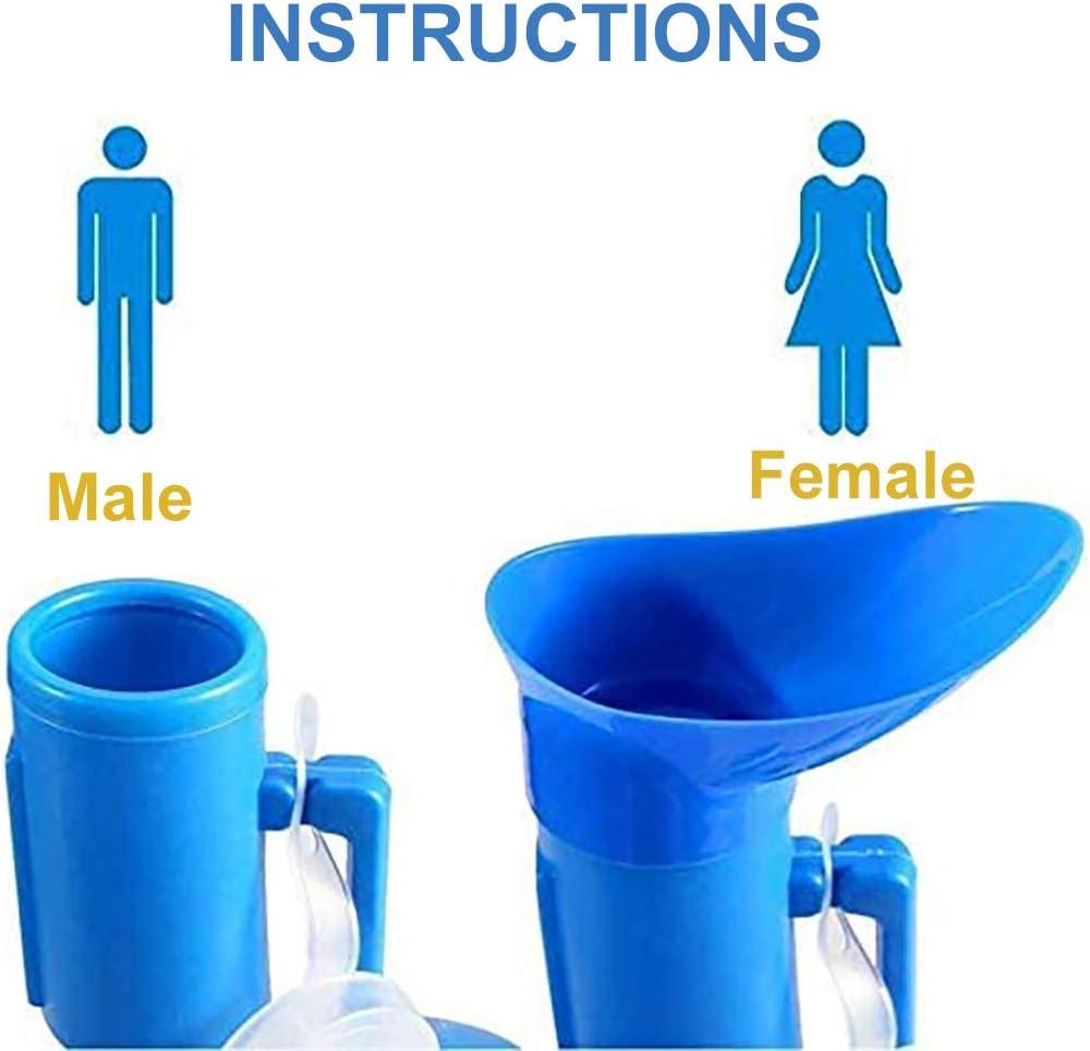 Portable Urinals for Men and Women - 2000ML Capacity - Set of 47 Pee Bottles - Ideal for Travel ...