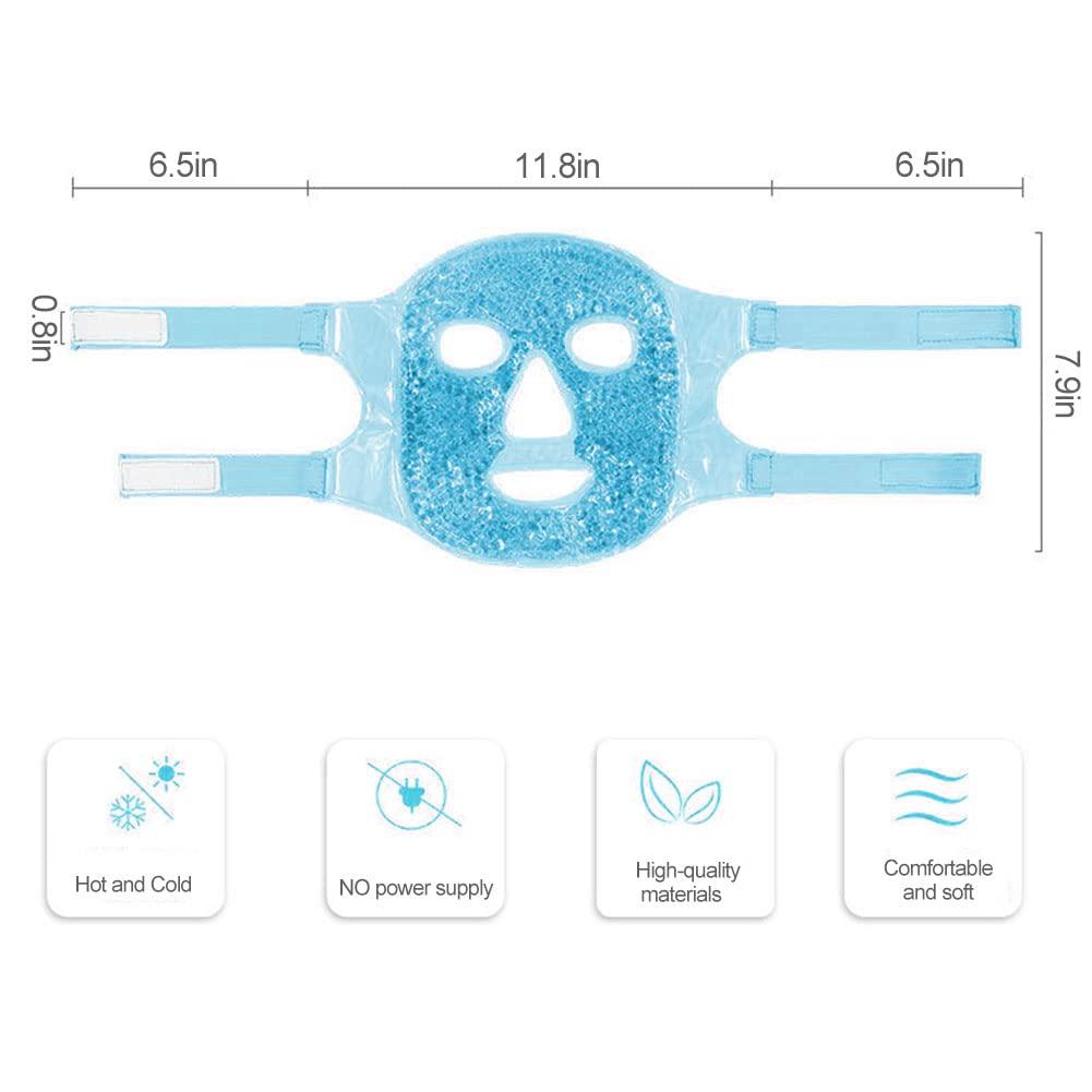 Cold Face Eye Mask â€“ Reduce Puffy Eyes & Dark Circles | Gel Beads ...