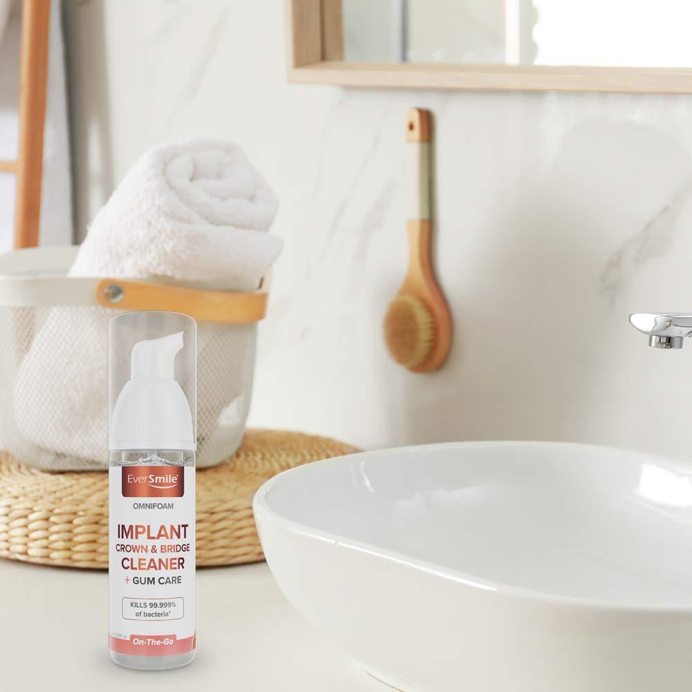 EverSmile OmniFoam Dental Cleaner for Implants, Crowns, Bridges - 50mL ...