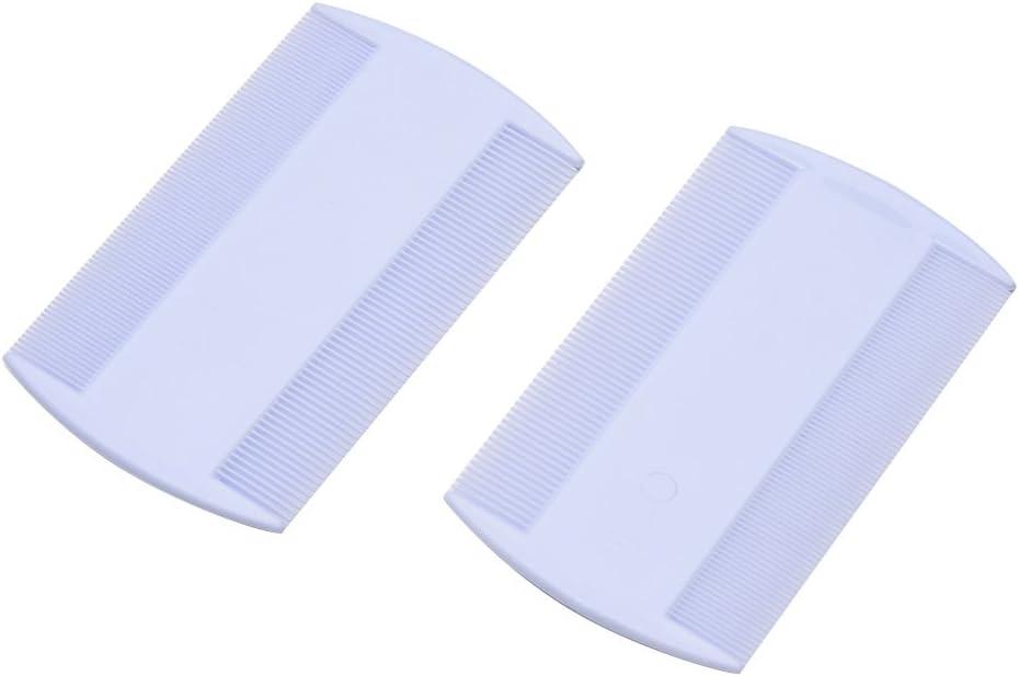 eBoot Double Sided Plastic Nit Comb Lice Combs for Head Lice Pet Flea 2 ...