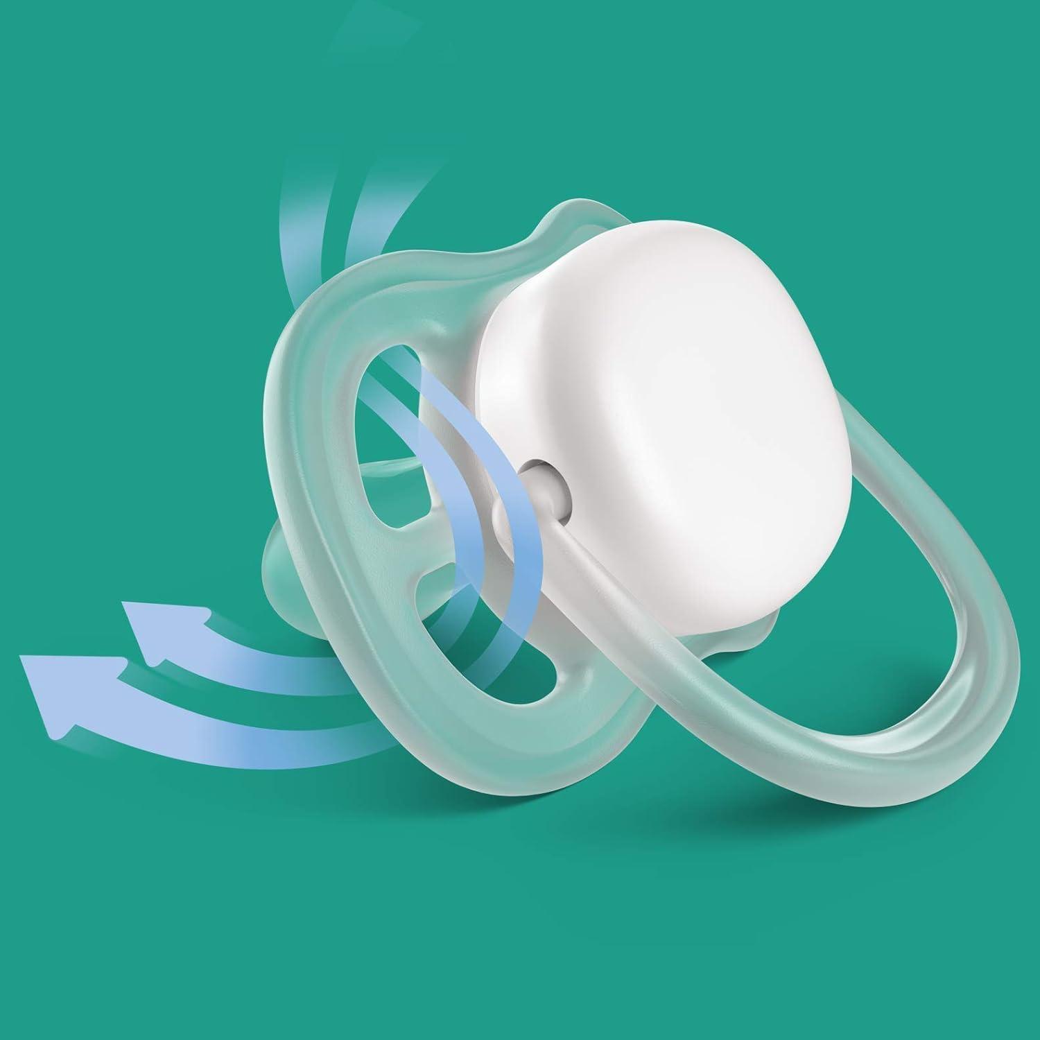 Philips Avent Ultra Air Pacifiers for Babies 0-6 Months - Pack of 4 ...