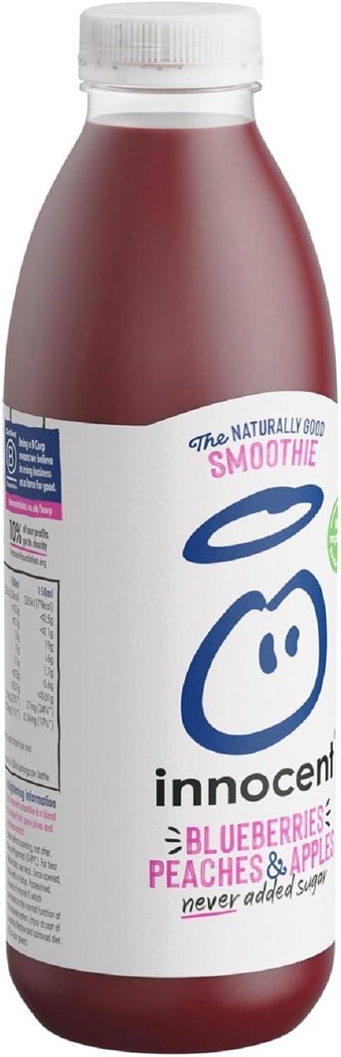 Innocent Blueberries Peaches & Apples Smoothie 750ml | Refreshing Fruit ...