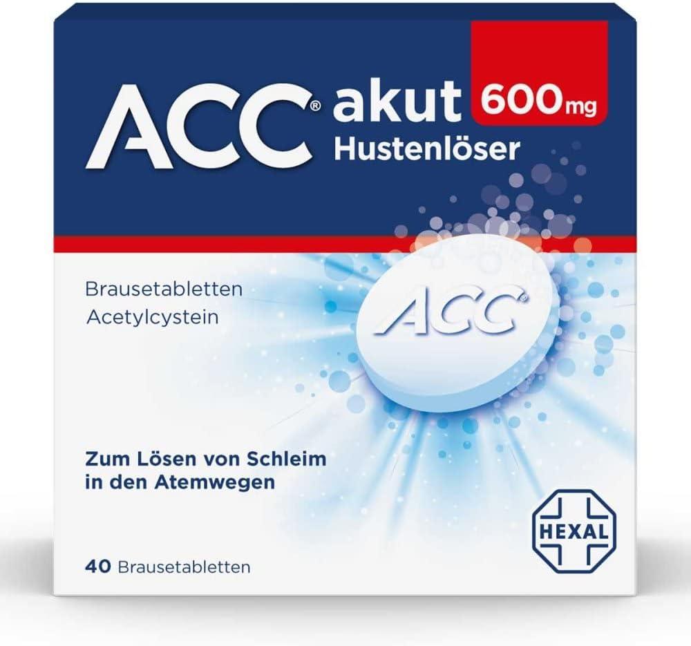 Buy ACC Acute Cough Expectorant 600 mg Effervescent Tablets - 40 pcs ...