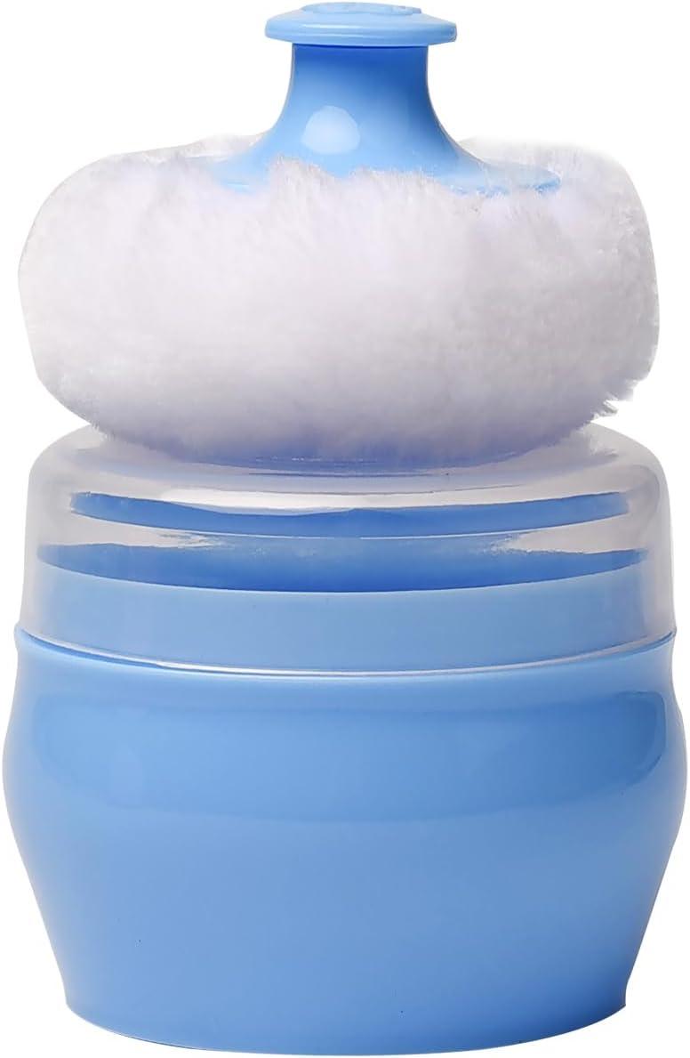 JNAWA Baby Powder Puff Box Drum - 2 Piece Set | Portable Sponge Body ...