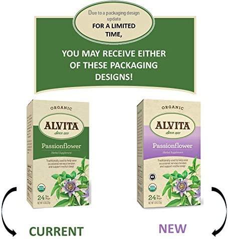 Alvita Organic Passionflower Tea - 24 Count - Herbal Relaxation Tea ...