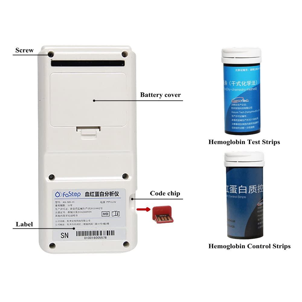 Hemoglobin Test Meter Kit with 50 Test Strips - Anemia Monitor and ...
