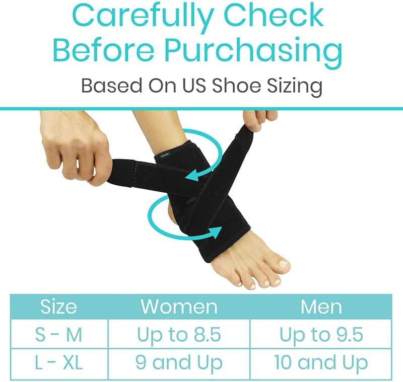 Vive Foot Ankle Wrap - Adjustable Right and Left Support Sleeve for Men ...