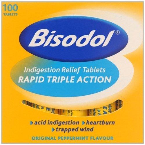 Bisodol Triple Action 100 Tablets - Fast Indigestion Relief | Buy Now ...