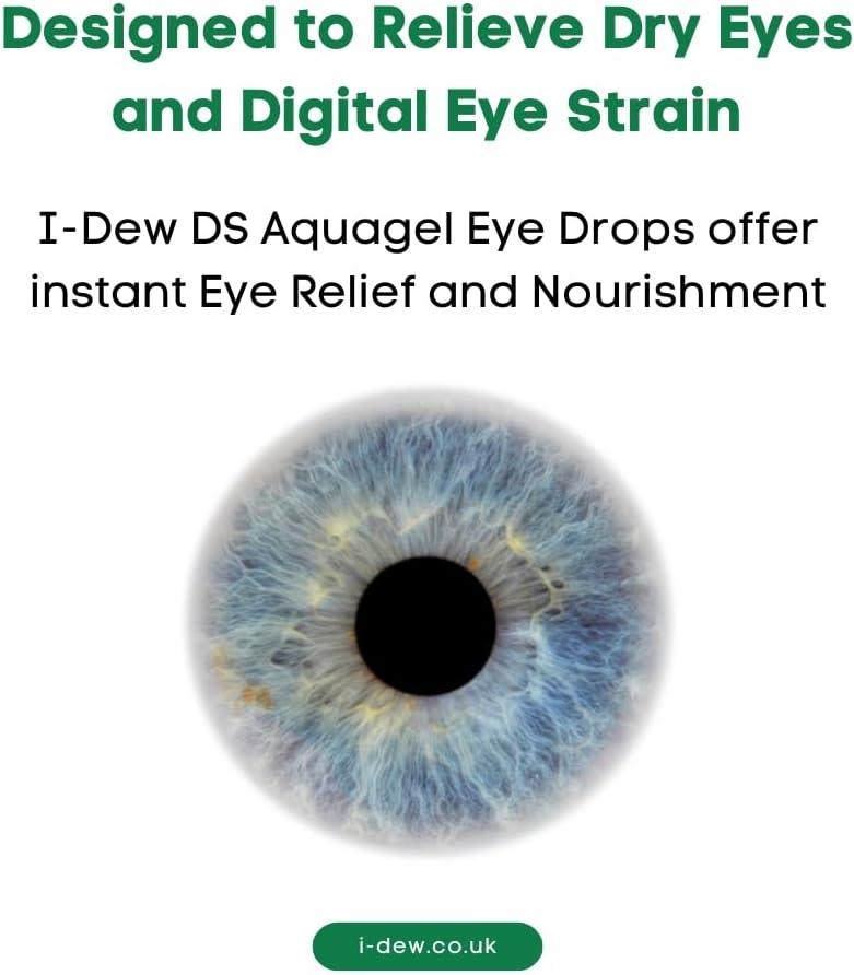 I-Dew DS Night-Time Aquagel Eye Drops 10ml - Carmellose for Dry Eyes ...