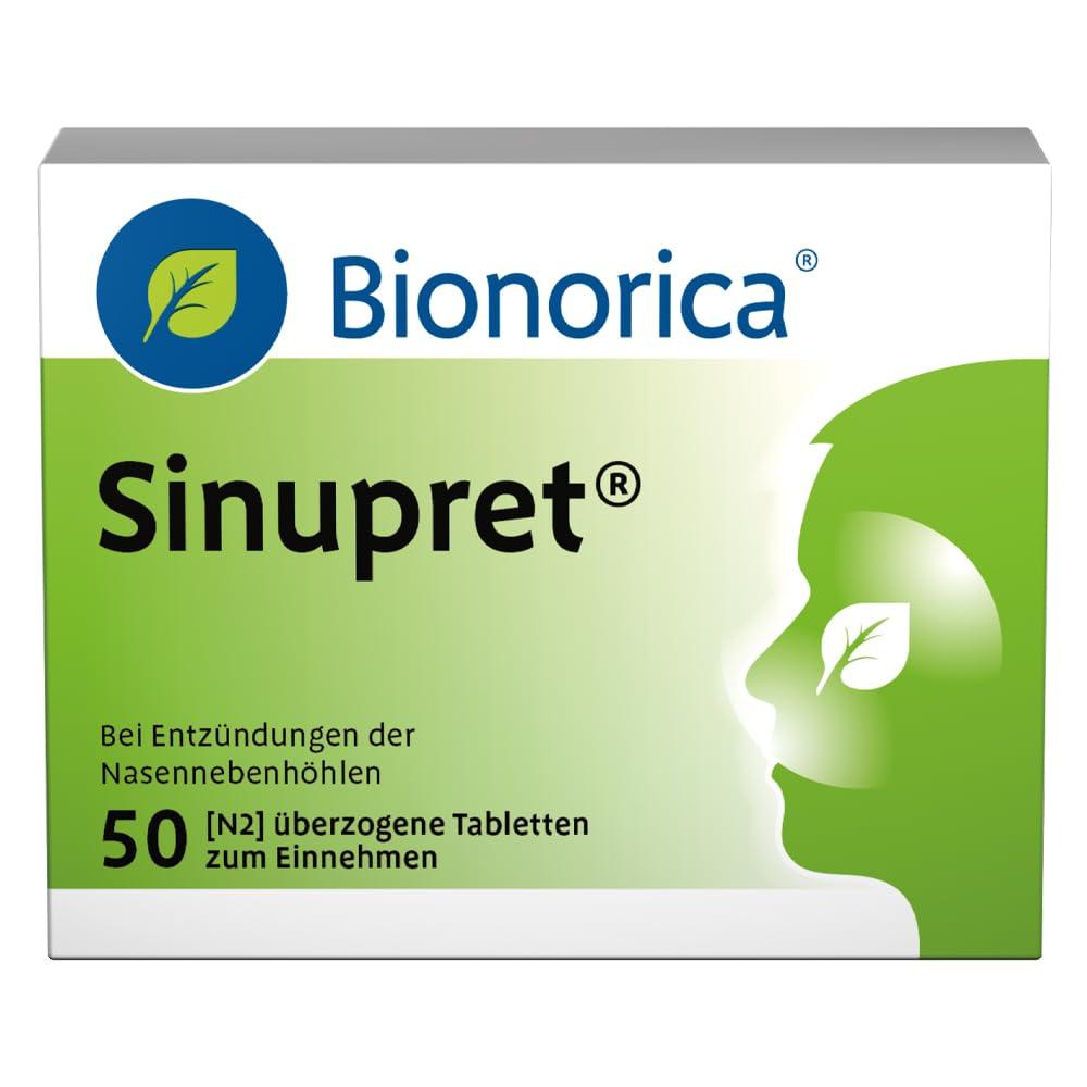 Stop Sinusitis in Time! Sinupret Bionoric SINUS Tablets Congestion 50 ...