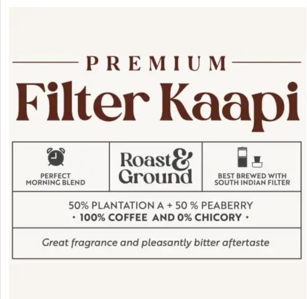 The Divine Foods Premium Filter Kaapi -Roasted & Grounded South Indian ...