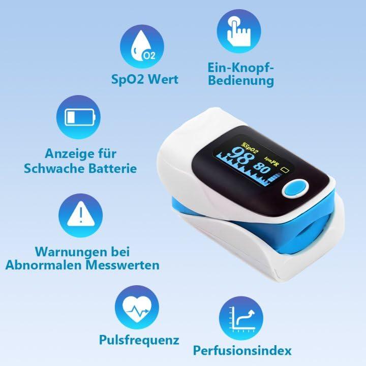 Soarfly Pulse Oximeter - Oxygen Saturation Measuring Device for Adults ...