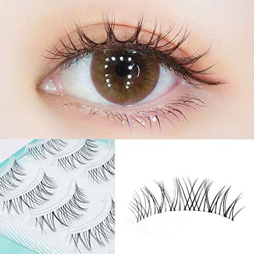 5 Pairs Natural Look Asian Eyelashes - Lightweight & Reusable | W07 ...
