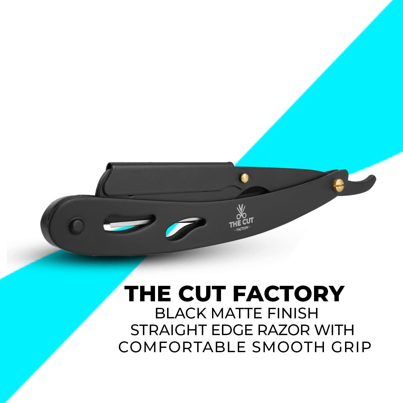 The Cut Factory Straight Razor with 100 Platinum Treat Single Blade ...