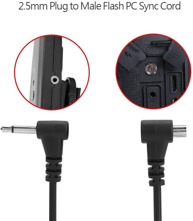 Acouto 2.5mm Camera Flash PC Sync Cord Cable - 12 Inch Length | Buy Now ...