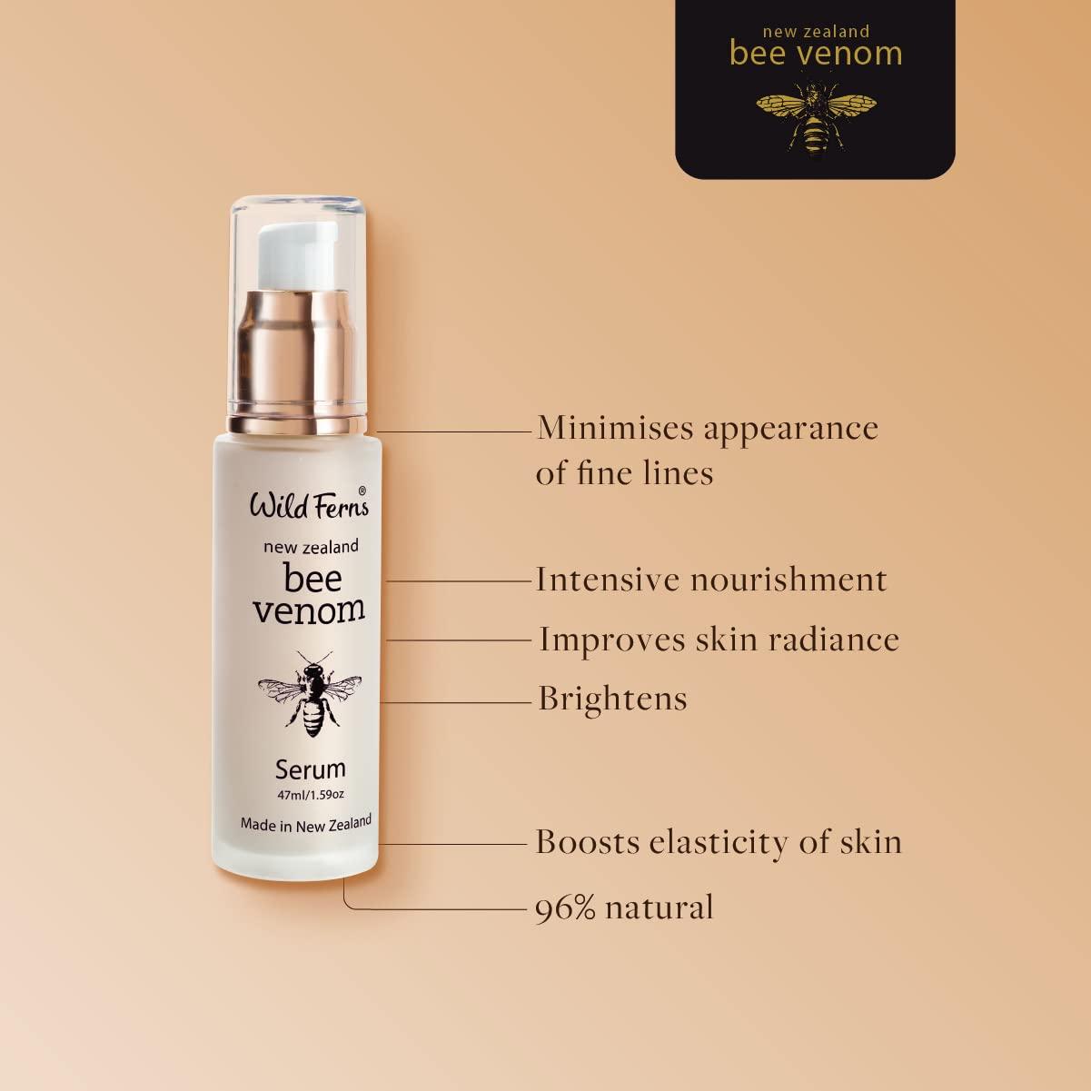 Wild Ferns Bee Venom Serum with Manuka Honey 80+ 47ml - 96% Natural ...