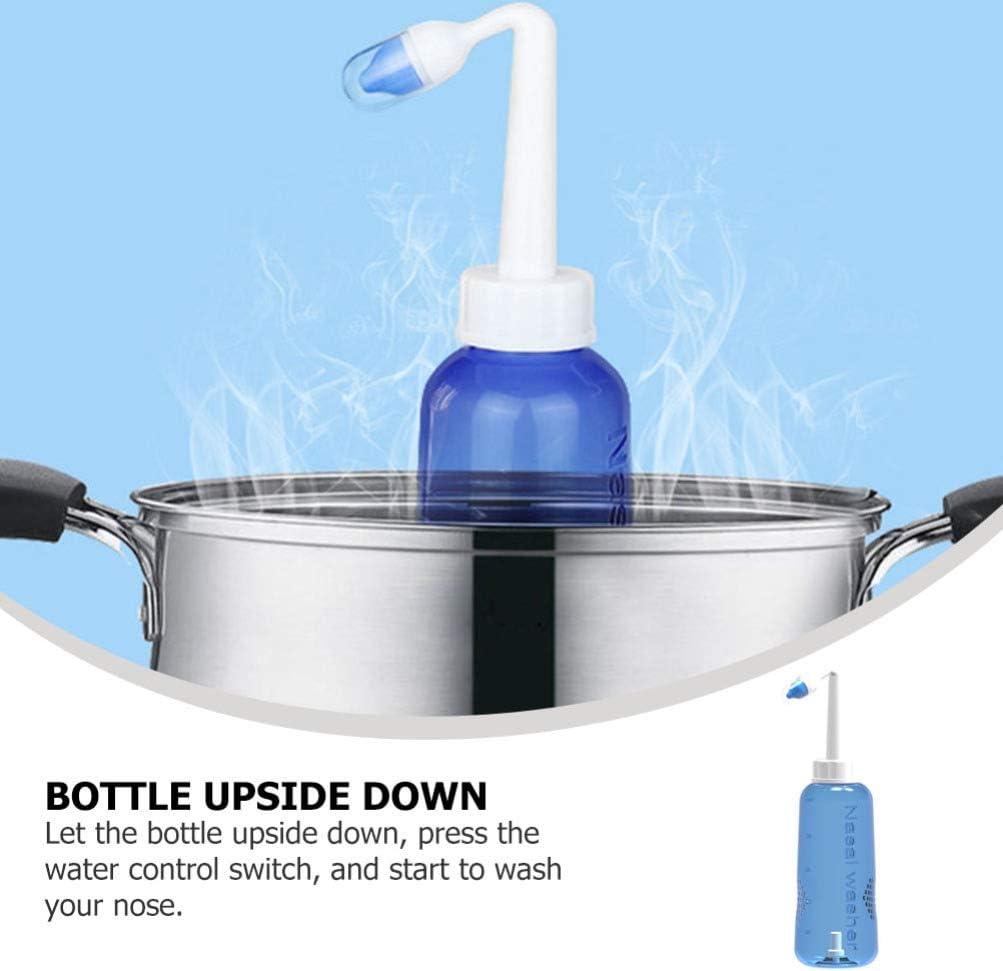 POPETPOP Nasal Neti Pot Kit for Sinus Rinse - 500ml Wash Bottle with ...
