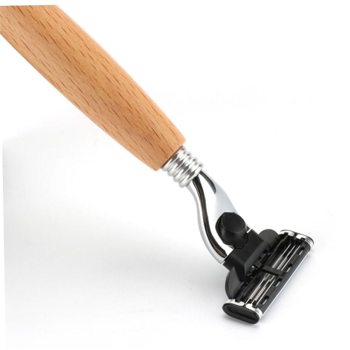 Premium Double Edge Security Razors with Wooden Handle | Portable ...