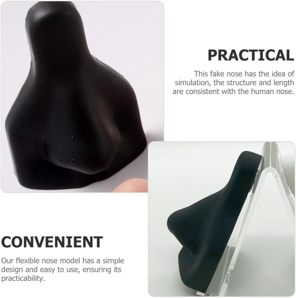 Exceart Jewelry Stand Set - Soft Silicone Nose Model for Acupuncture ...