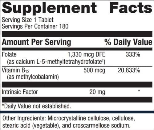 Metagenics Intrinsi B12 Folate High Potency Vitamin B12 Supplement ...