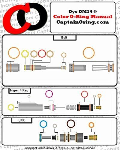 Captain O-Ring Dye DM14/DM15 3X Oring Rebuild Kit - Color Coded | Buy Now with Express ...