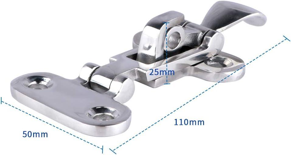 Marine 316 Stainless Steel Lockable Hatch Hold Down Clamp Latch (2 PCS ...