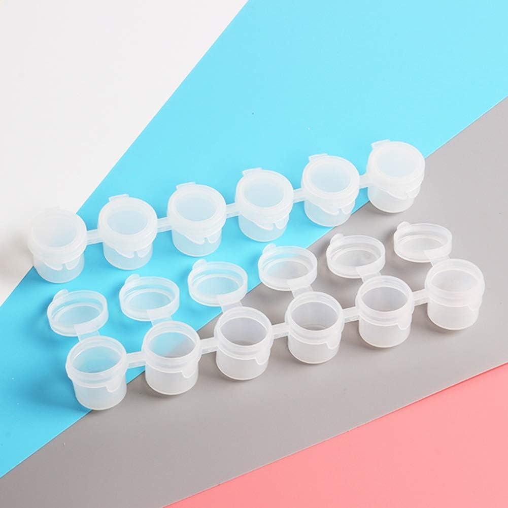 10 Strips(60 Pots) Empty Paint Strips Empty Paint Pot Strips Mini Paint ...