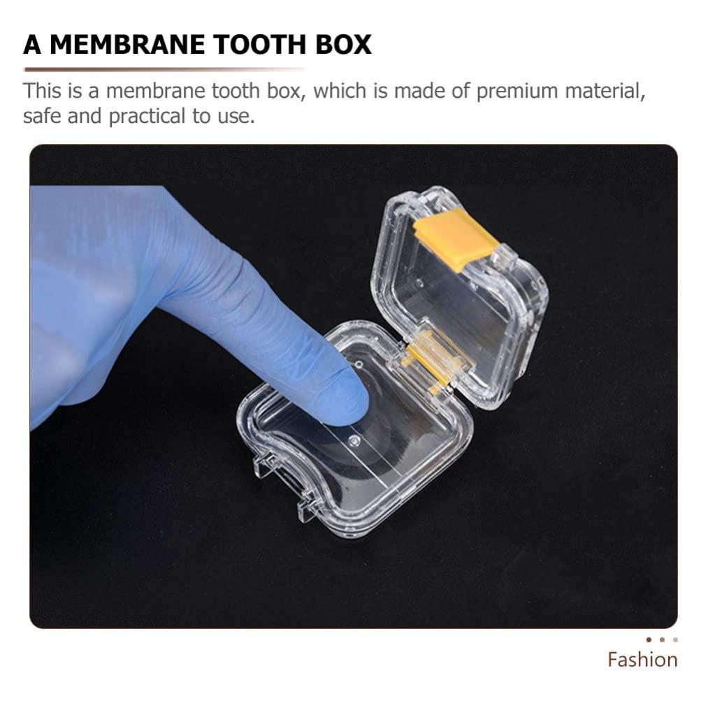 EXCEART 5pcs Membrane Tooth Boxes - Transparent Denture Storage Boxes with Latch | Buy Now with ...
