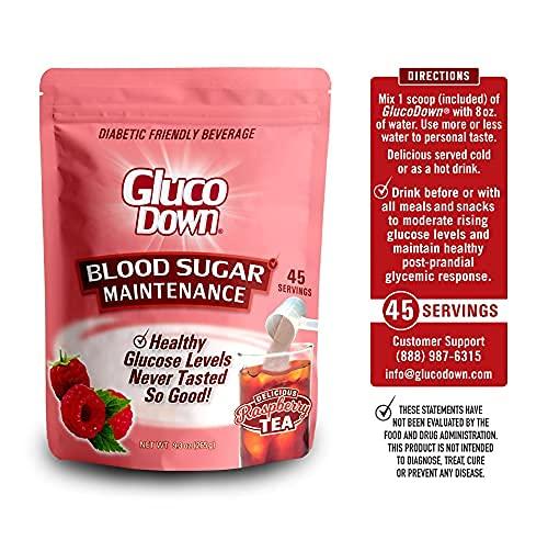 GLUCODOWN Raspberry Tea Mix - Supports Healthy Blood Sugar Levels ...