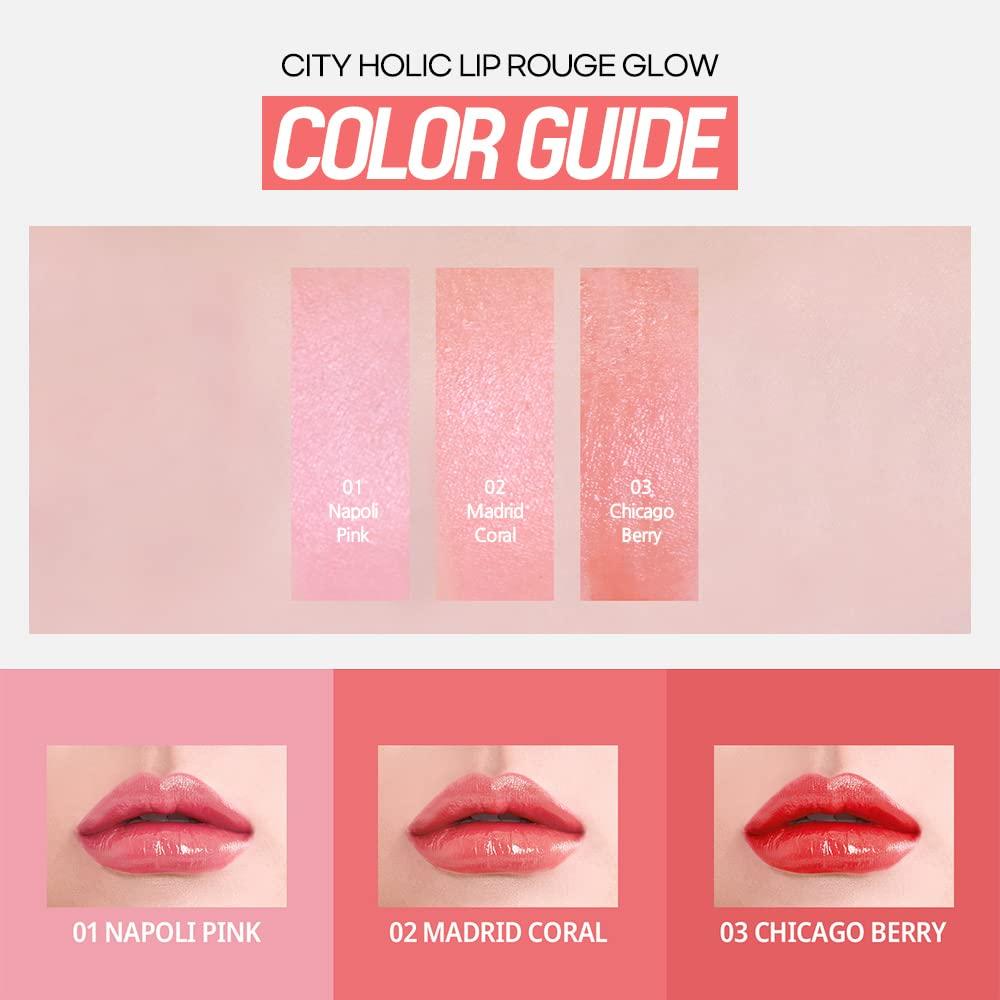 MERBLISS City Holic Lip Glow - Napoli Pink Tinted Lip Balm with ...