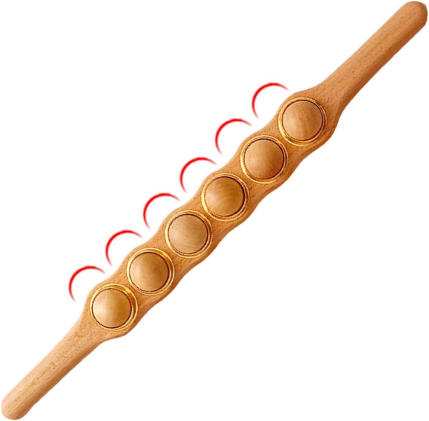 Eastuy Muscle Roll - Universal Wood Roller Massage Device for Sore ...