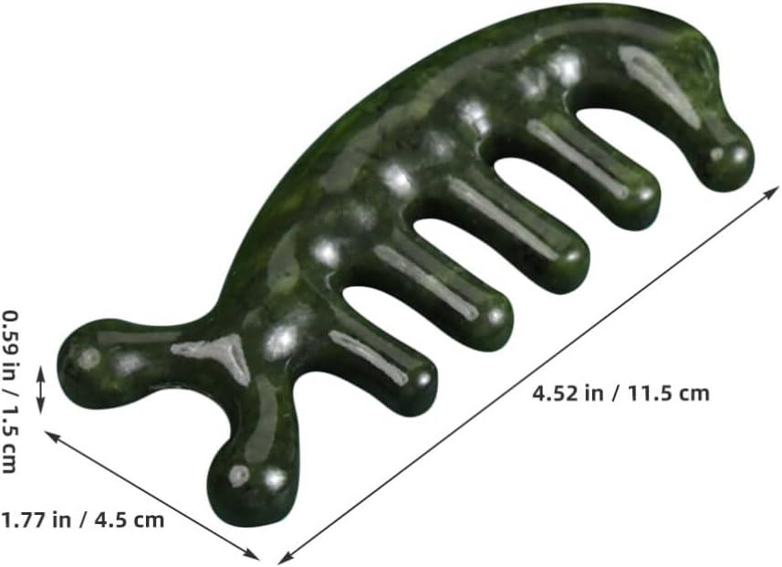 Beaupretty Jade-Head Massage Device | Gua Sha Scraper for Scalp Facial ...