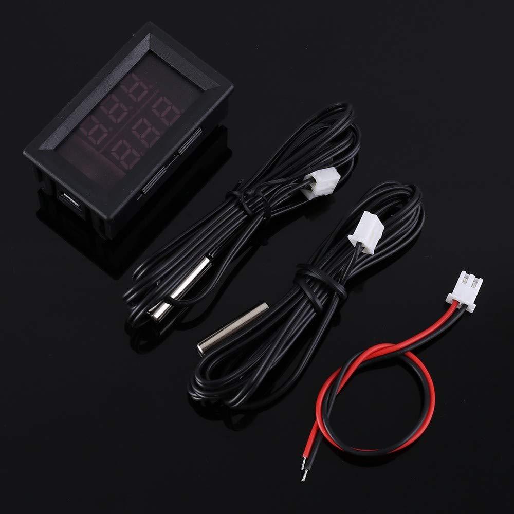 Icstation Digital Thermometer Car Auto Temperature Gauge Sensor DC 4 ...