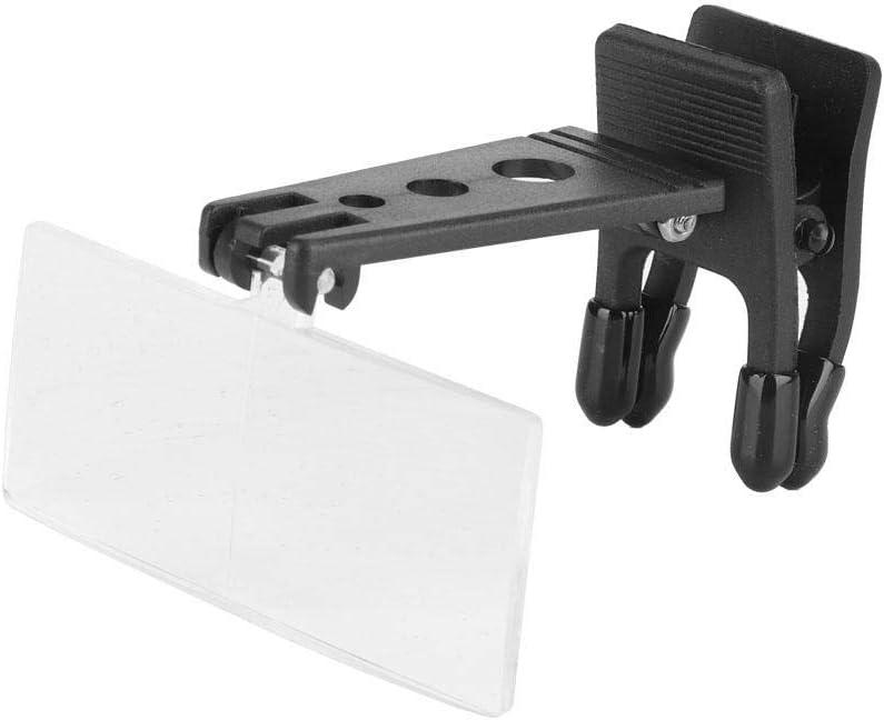 Clip-On Magnifier 1.5x 2.5x 3.5x Magnification Plastic Case Clip-on ...