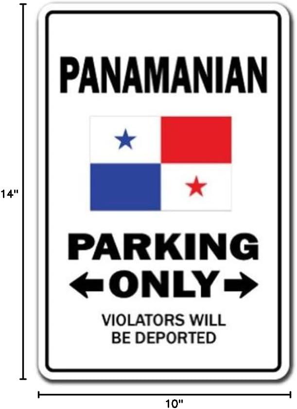 Buy PANAMANIAN Parking Sign | 14" Tall Indoor/Outdoor | Panama Canal ...