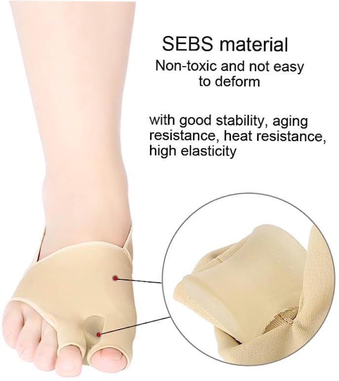Gel Toe Separators & Bunion Corrector Set - Relief for Hallux Valgus ...