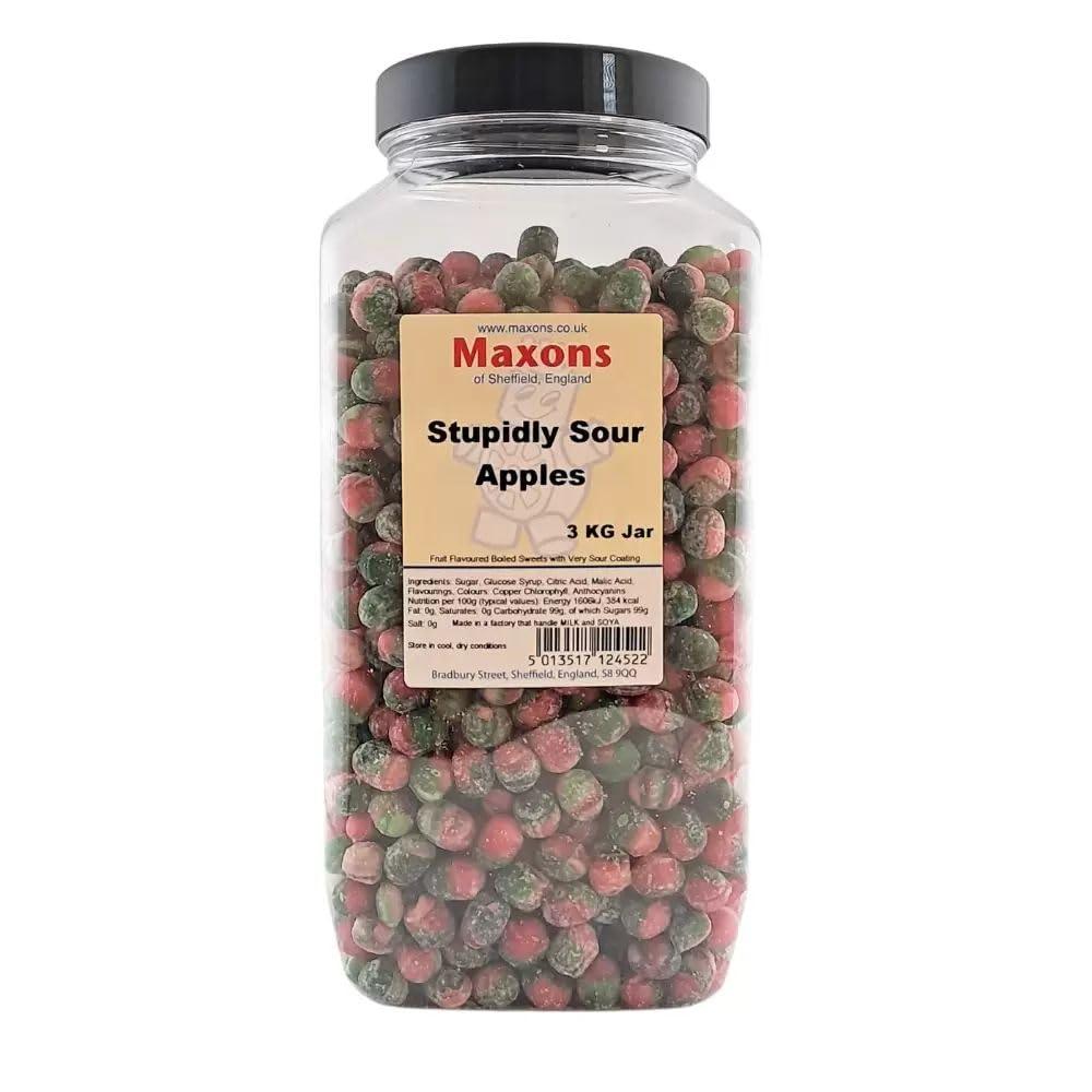 Stupidly Sour Apples - 200g Hard Boiled Sweets | Buy Now with Express ...