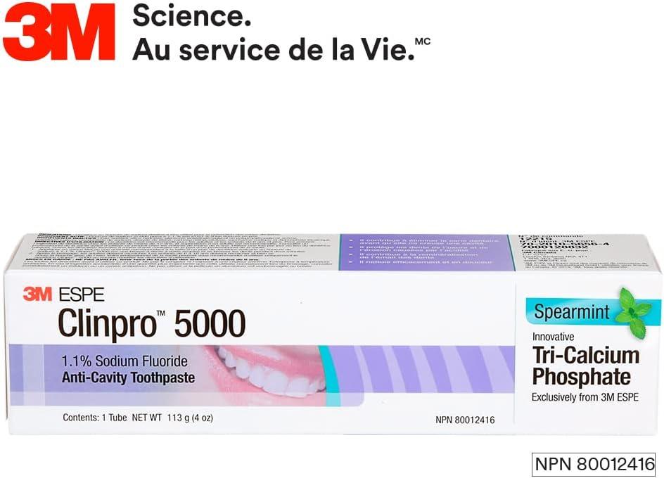 3M Clinpro 5000 Anti-Cavity Toothpaste (1.1% Sodium Fluoride ...