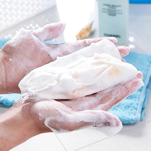 20 Pack Magnoloran Double Layer Mesh Soap Saver Pouch For Exfoliating