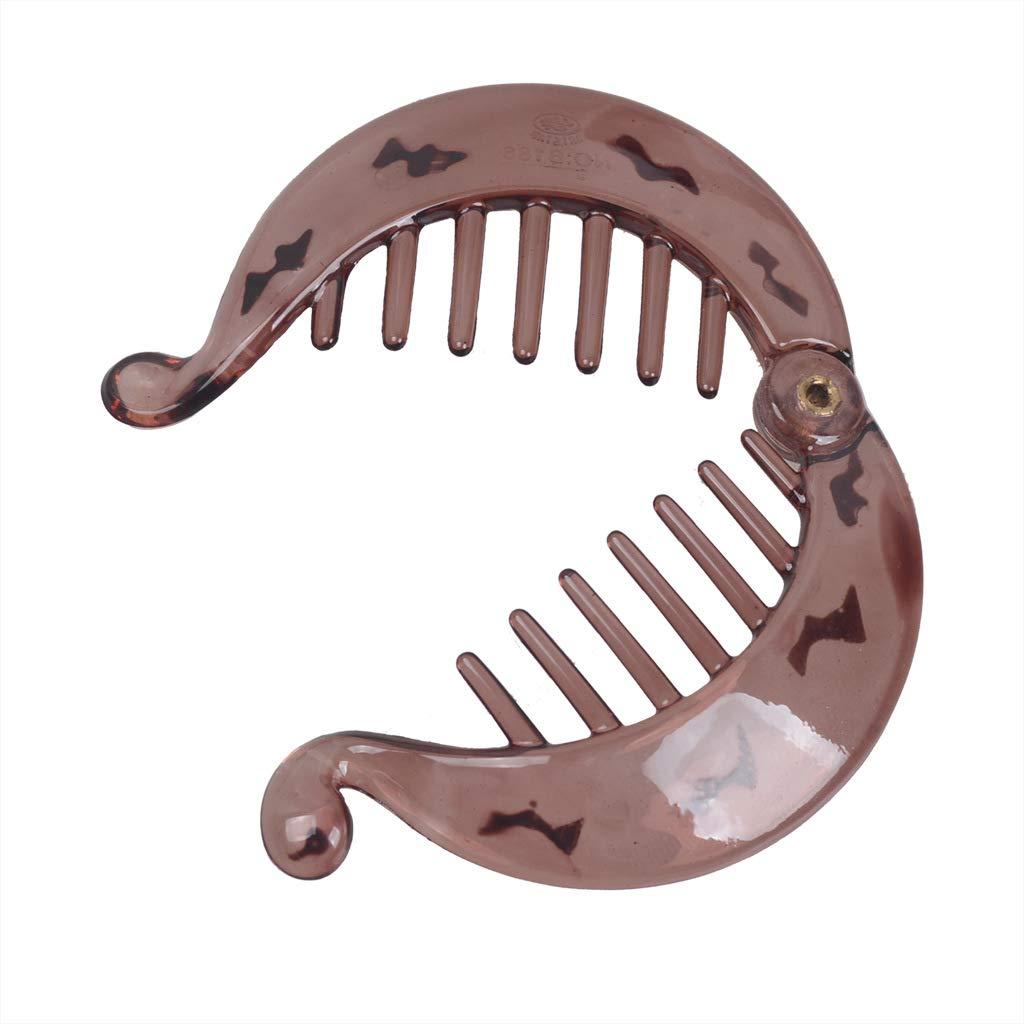 Fodattm Hair Comb Set - French Banana Clips & Ponytail Holders - 4 ...