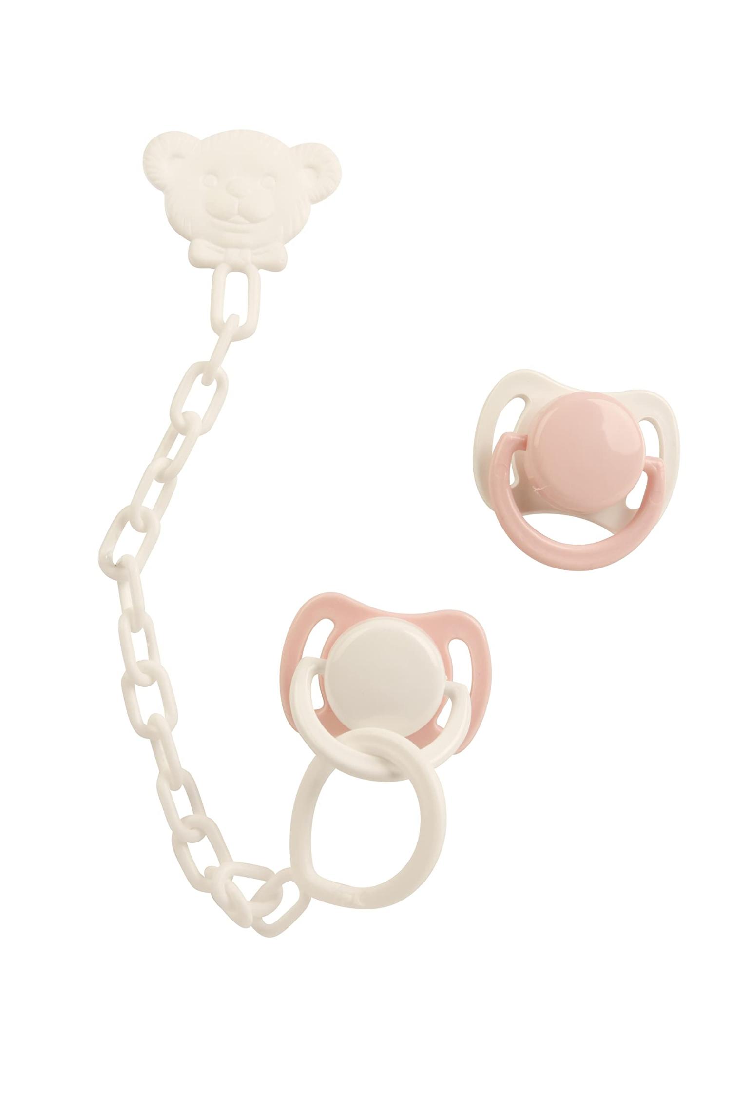 Schildkr t Pacifier Set Pink | 2-Piece Doll Accessory for Amy Susi Lina ...