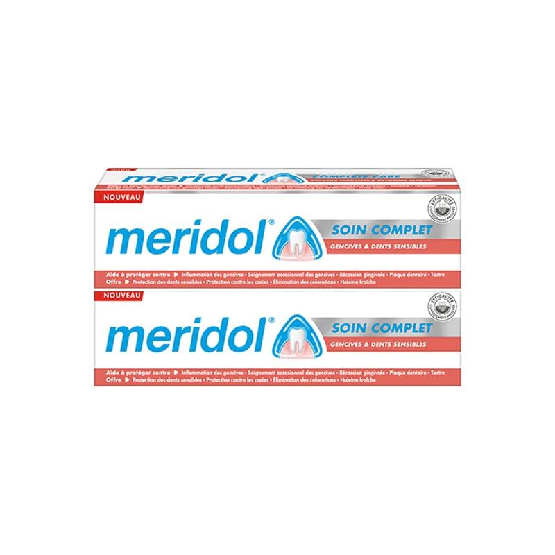 Meridol Toothpaste Complete Care for Gums & Sensitive Teeth - 2 x 75ml ...