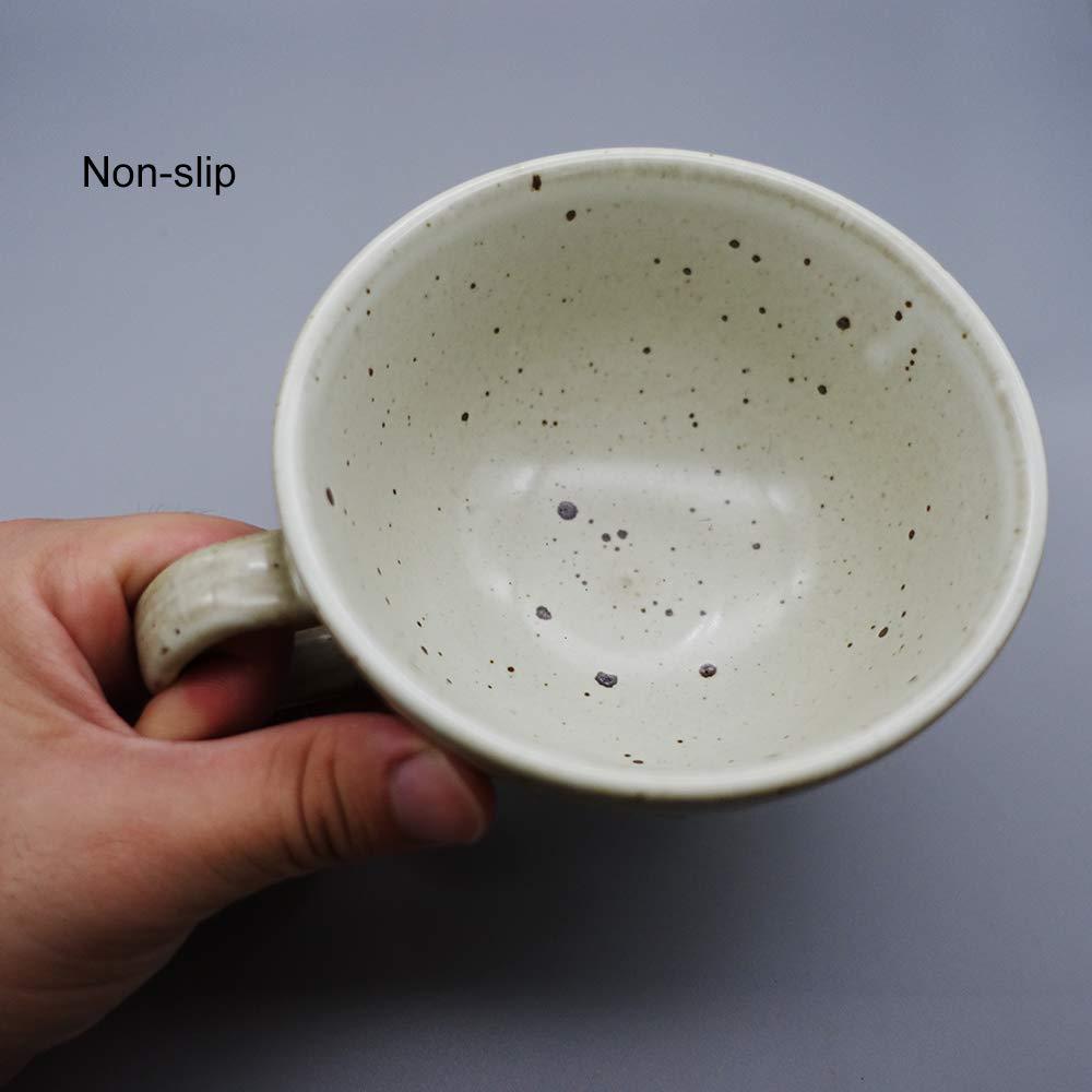 Bicrops Ceramic Retro Shaving Bowl - Wide Mouth Large Capacity Shaving ...