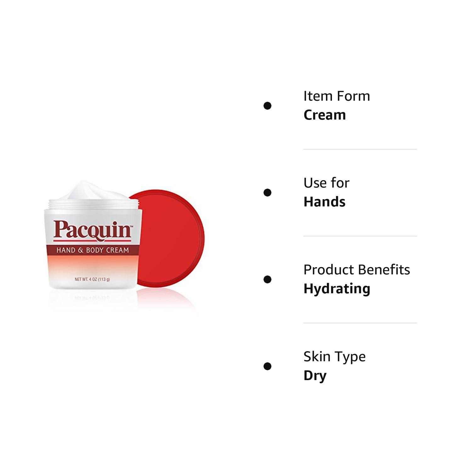 Pacquin Hand and Body Cream - 4 Oz | Hydrating Dry Skin Relief since ...