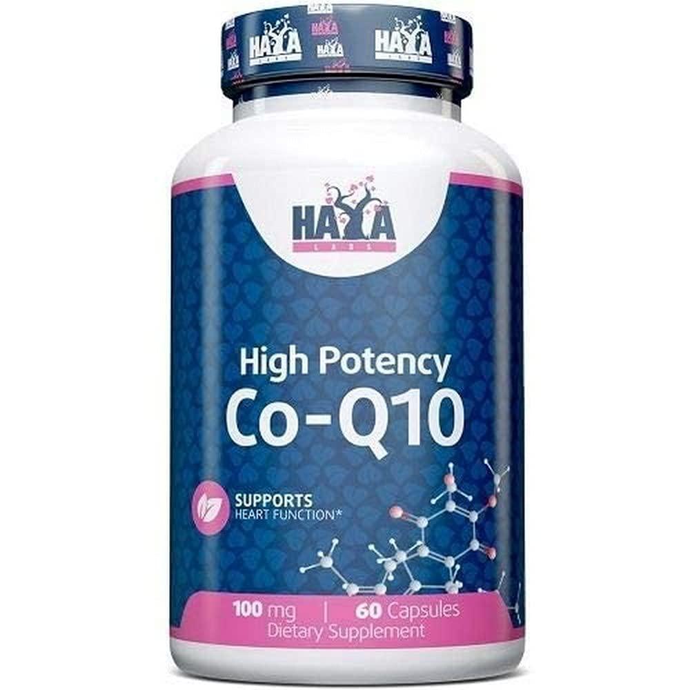Haya Labs Co-Q10 100mg - 60 Capsules | Premium Antioxidant Supplement for Energy & Heart Health ...