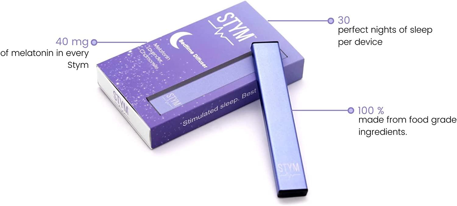 Stym Bedtime Diffuser - Sleep Aid with Melatonin, Lavender & Chamomile ...