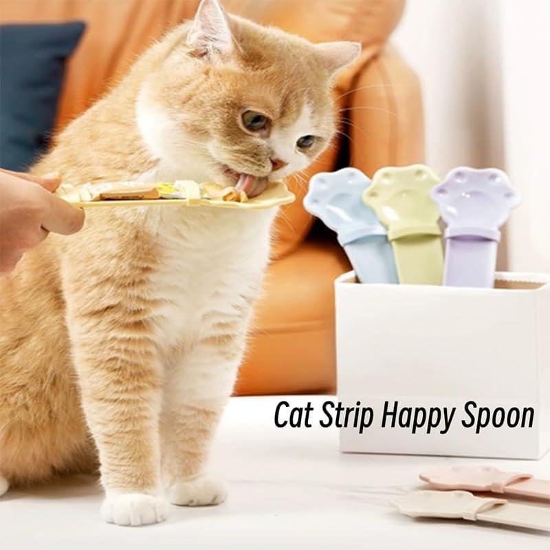Cat Strip Happy Spoon Multi Functional Pet Spoons Cat Feeder Cat Strip ...