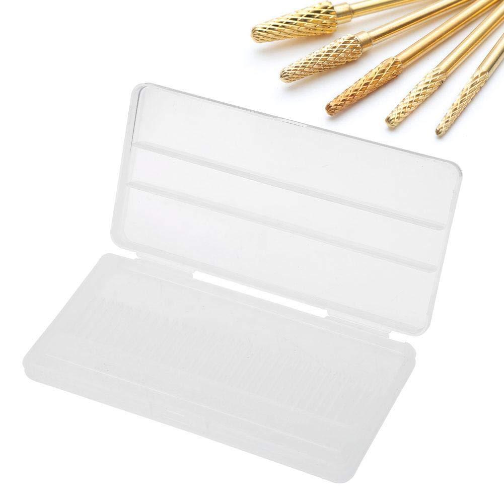 Drill Bit Storage Box - Dekaim 30 Holes Organizer for Manicure Drill ...