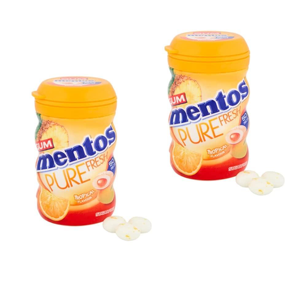 Mentos Tropical Flavour Gum 50 Pieces 100g - Sugarfree (02) | Buy Now ...