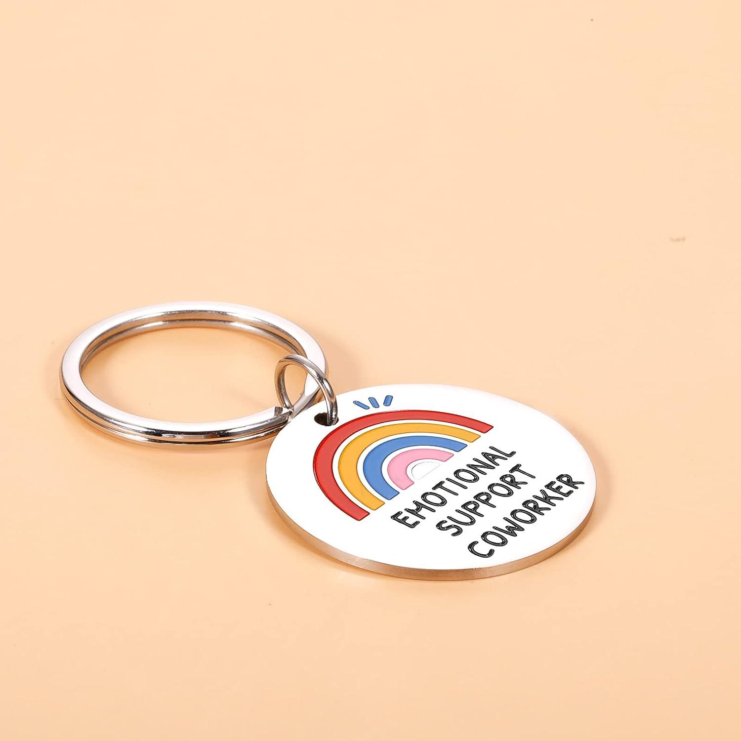 Coworker Leaving Gifts Emotional Support Coworker Keychain Gifts for ...